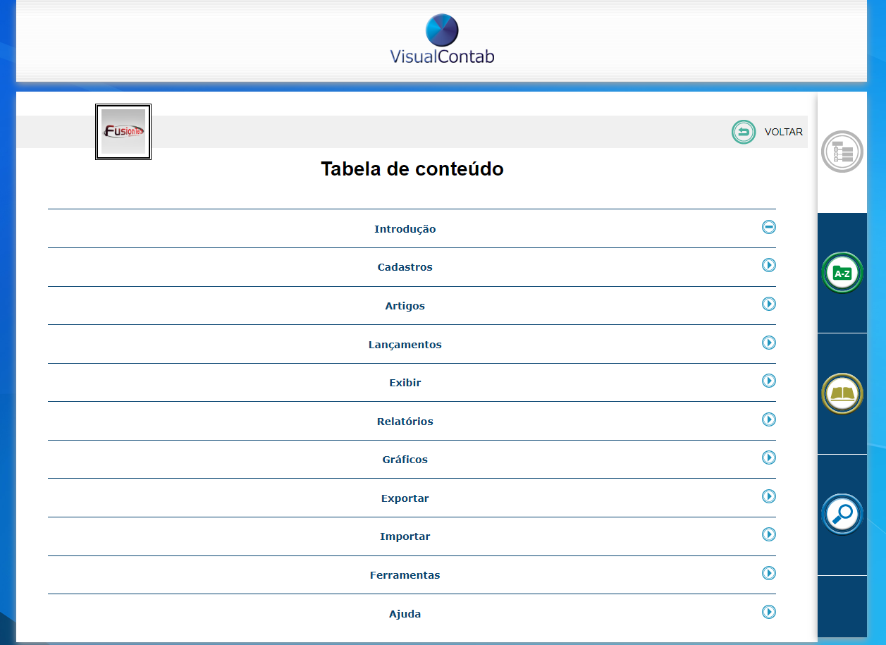 Ajuda do Visual Contab
